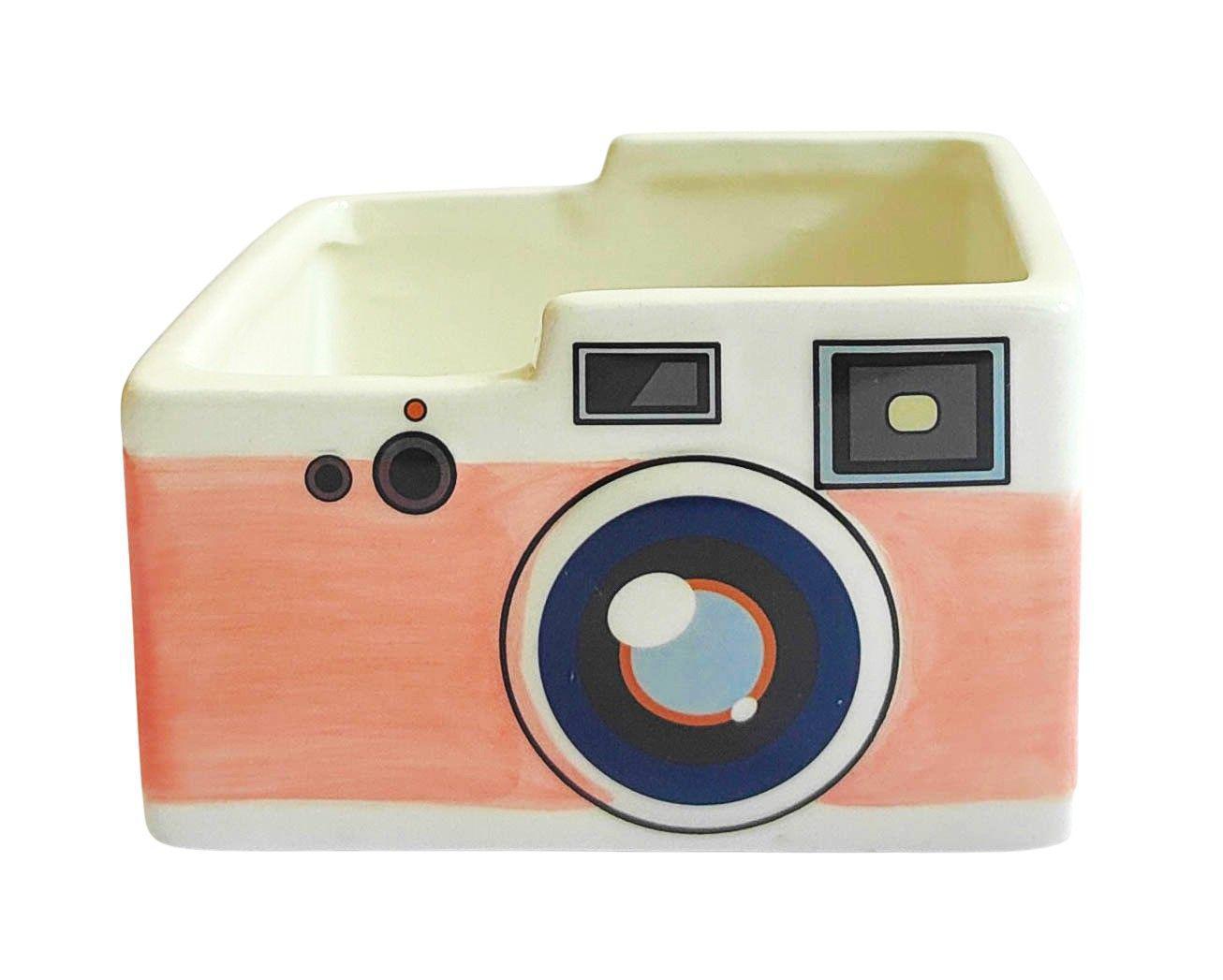 Retro Camera Planter Pink - Echuca Plant Farm